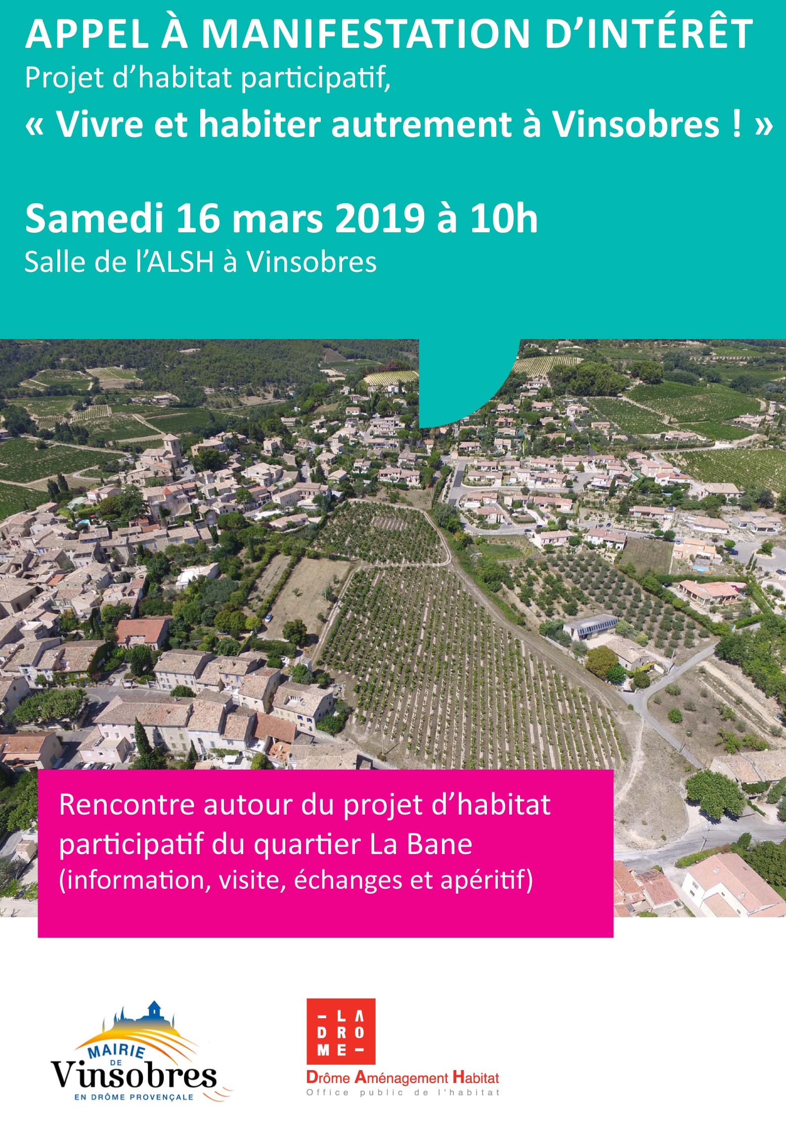 Base de données Habitat Participatif et Oasis : Habitat participatif Vinsobres